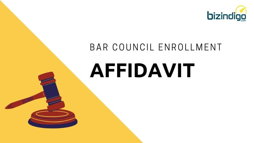 Bar Council enrollment Affidavit Format [Word]- BIZINDIGO®