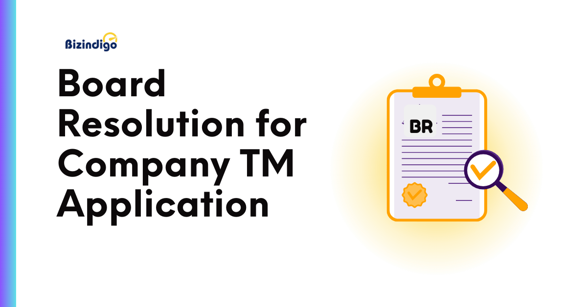 Board Resolution for Company Trademark Registration BIZINDIGO®